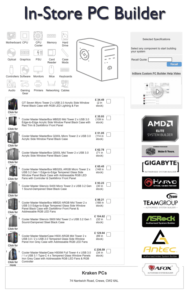 Build Your Custom PC | Kraken Custom Built PC's – Create Your Dream ...